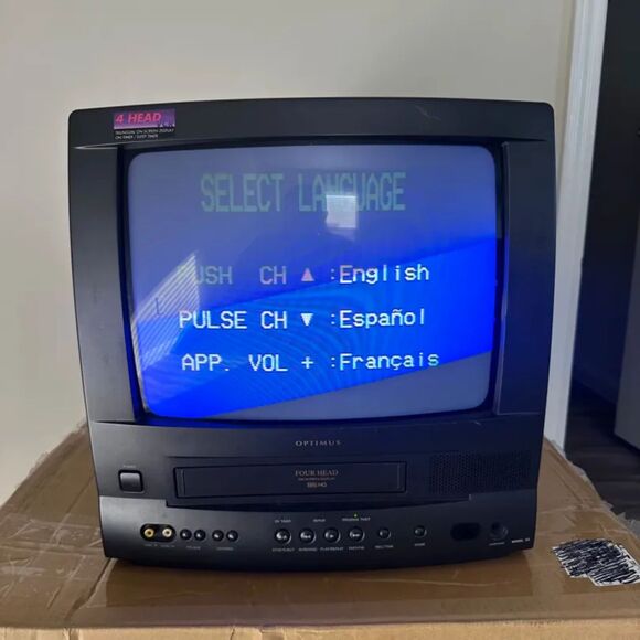 Other | Vintage Optimus 4 Head Tv Vcr Combo 13 Inch Works Read ...